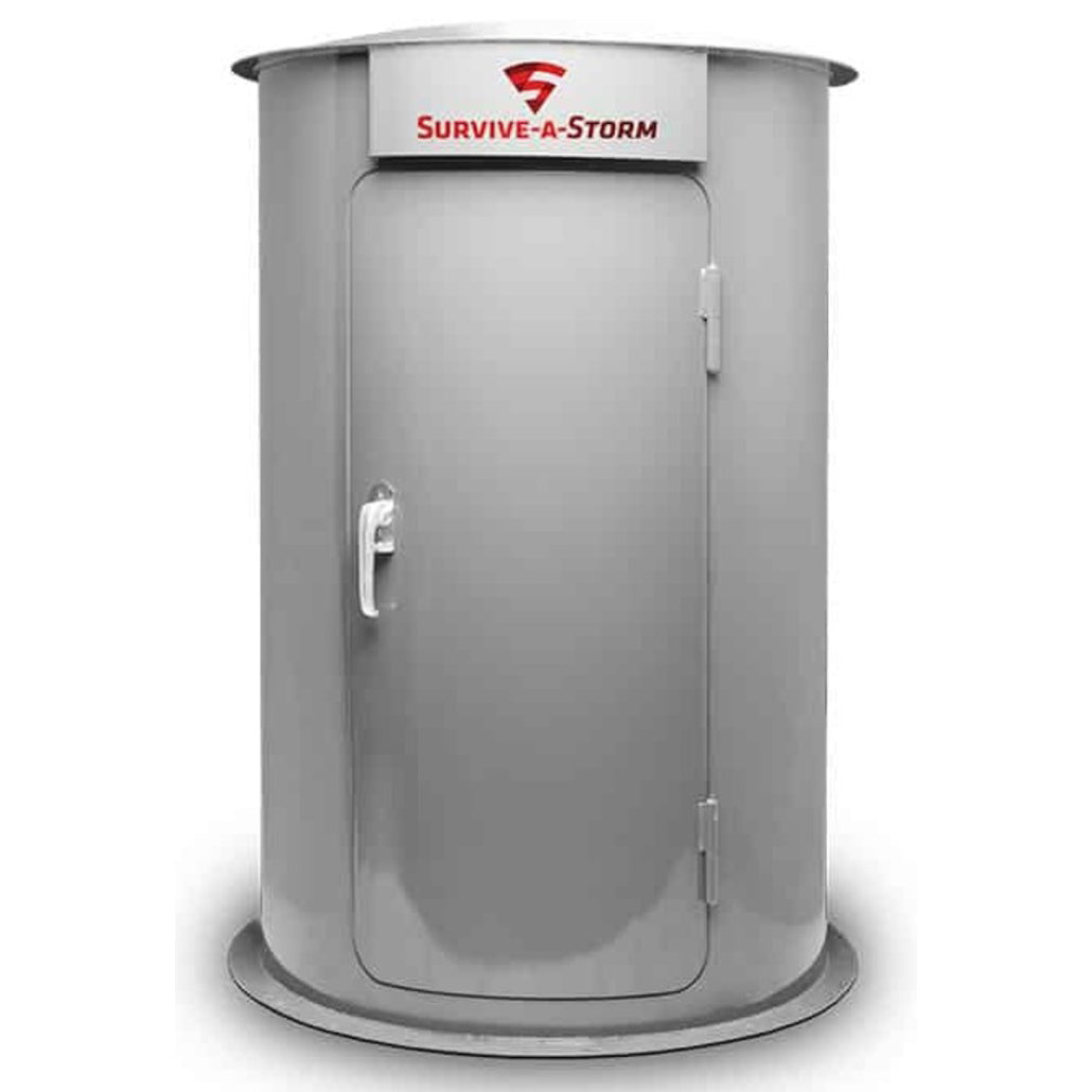 Survive-A-Storm TwisterPod - 4-Person Tornado Steel Shelter Kit - My ...